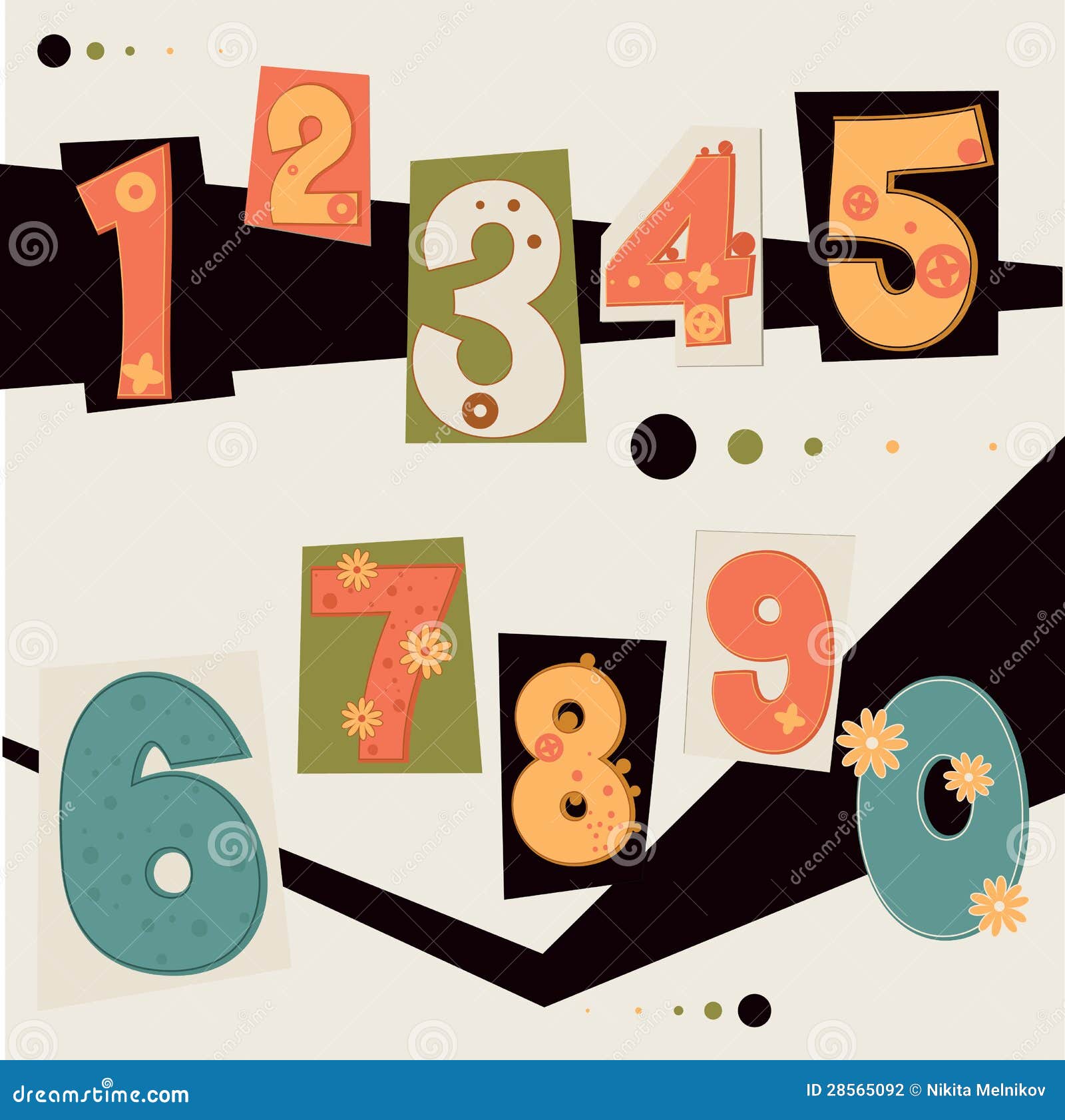 Vector number stock vector. Illustration of design, graphic - 28565092