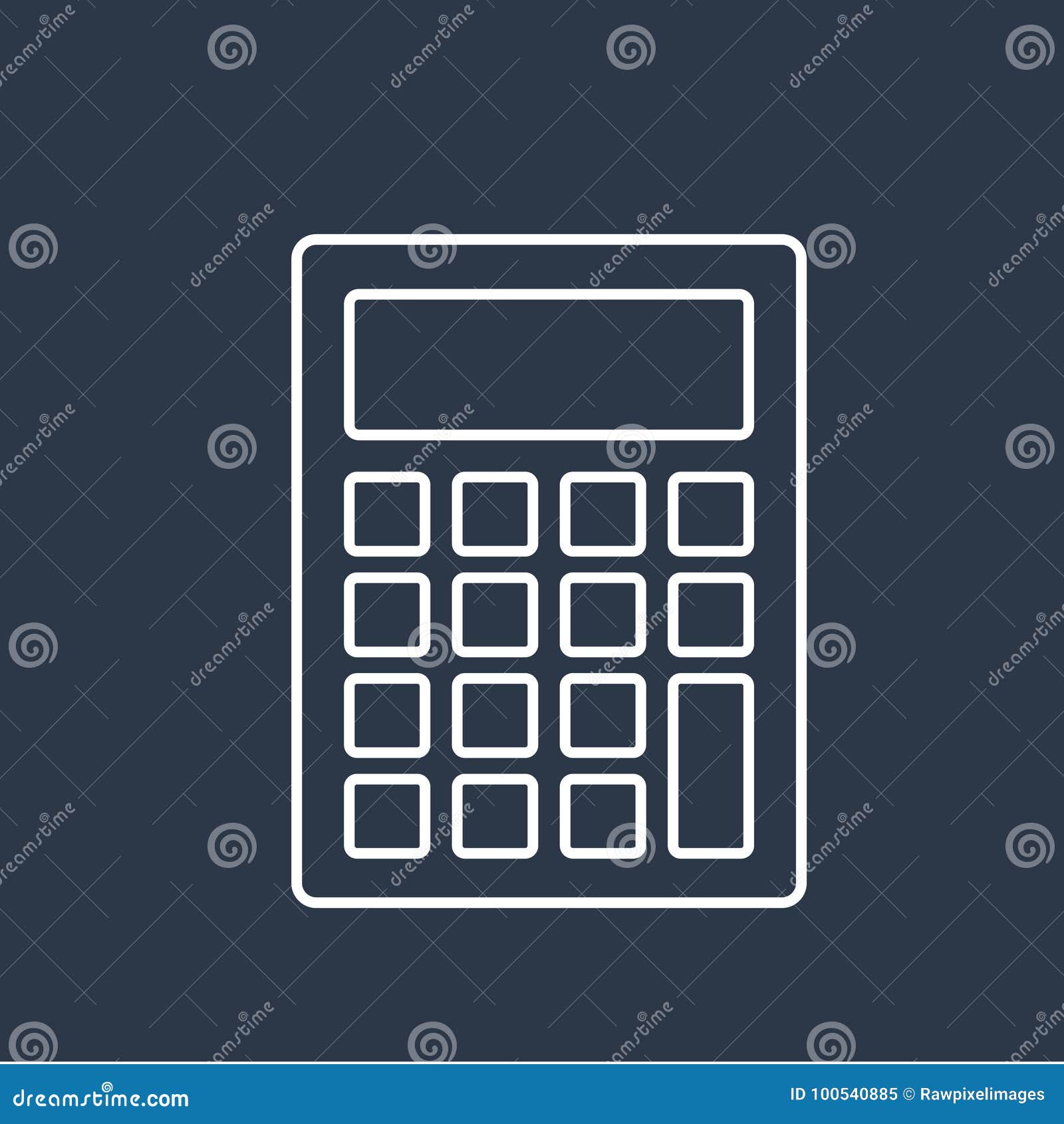 Vector of Number Calculator Icon Stock Vector - Illustration of ...