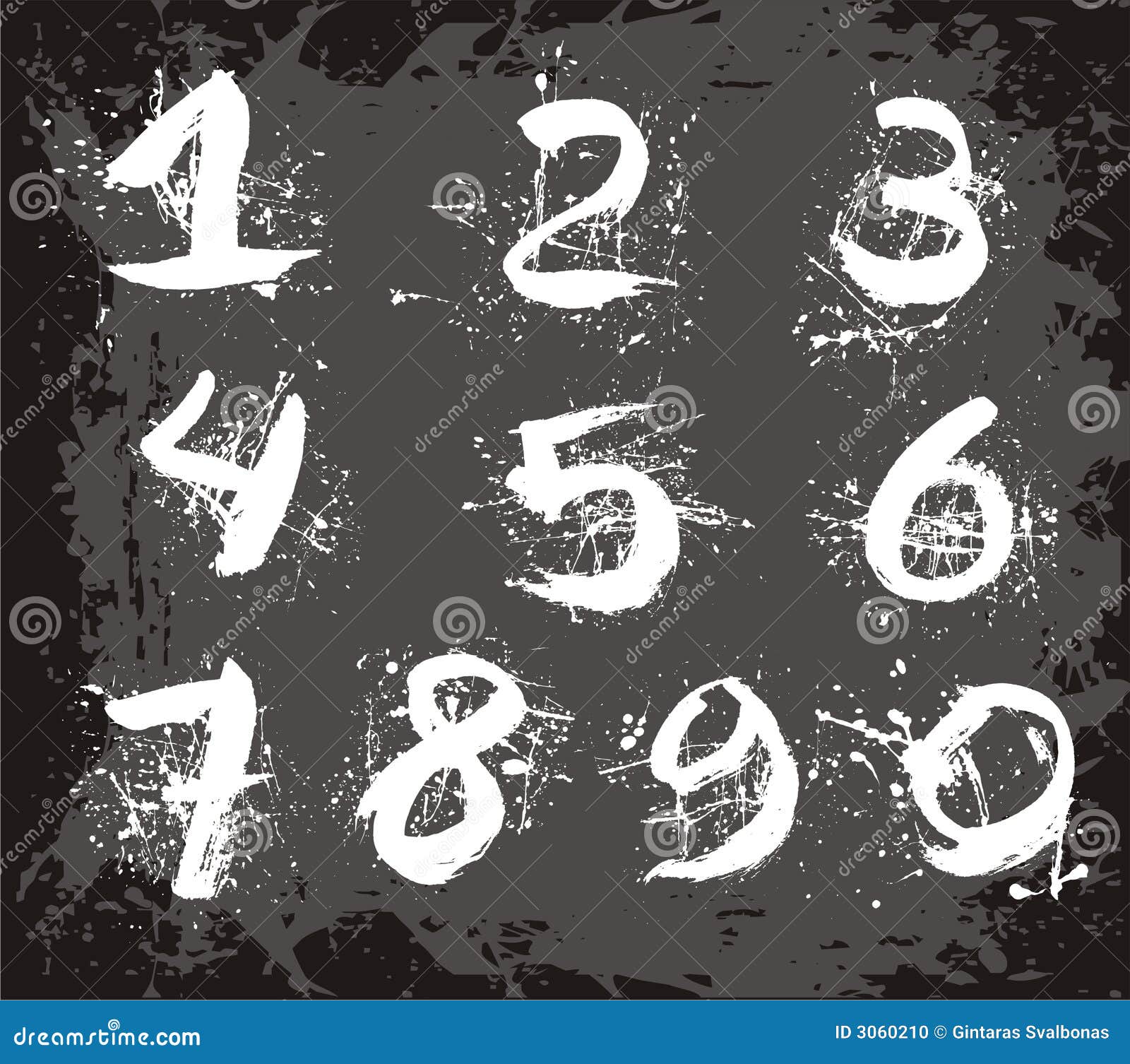 Vector numbers stock vector. Illustration of background - 3060210