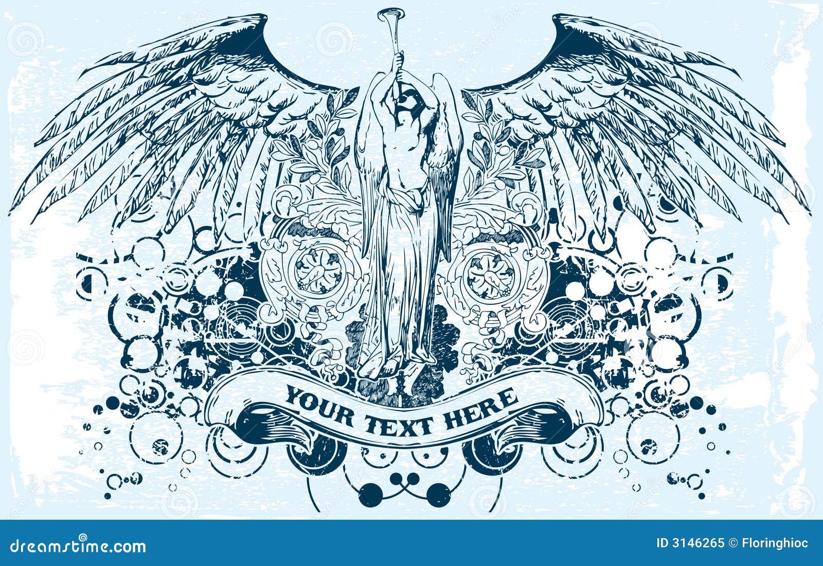 Vector o anjo ilustração stock. Ilustração de projeto - 3146265