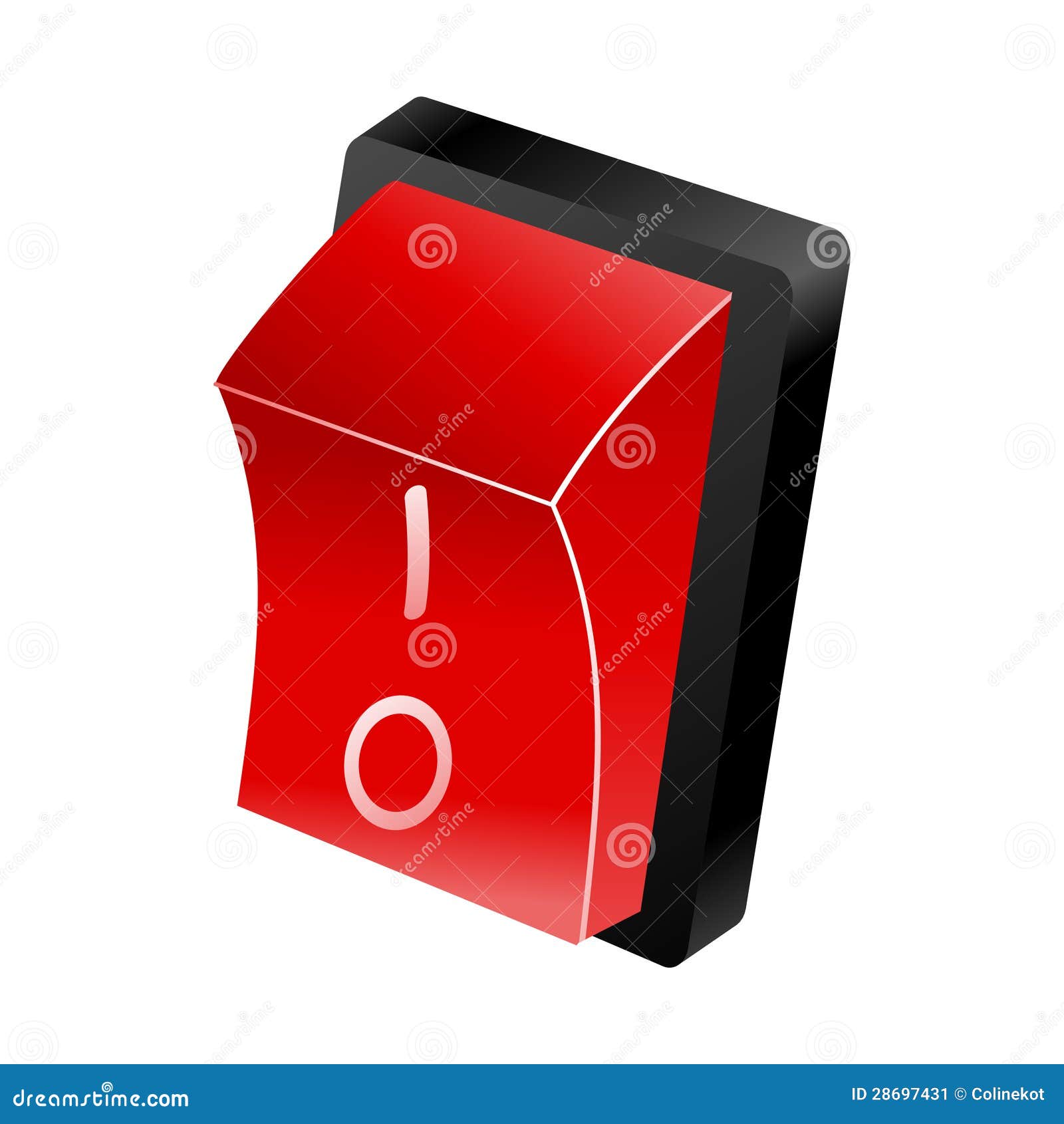 Vector o interruptor ilustração stock. Ilustração de volta - 28697431