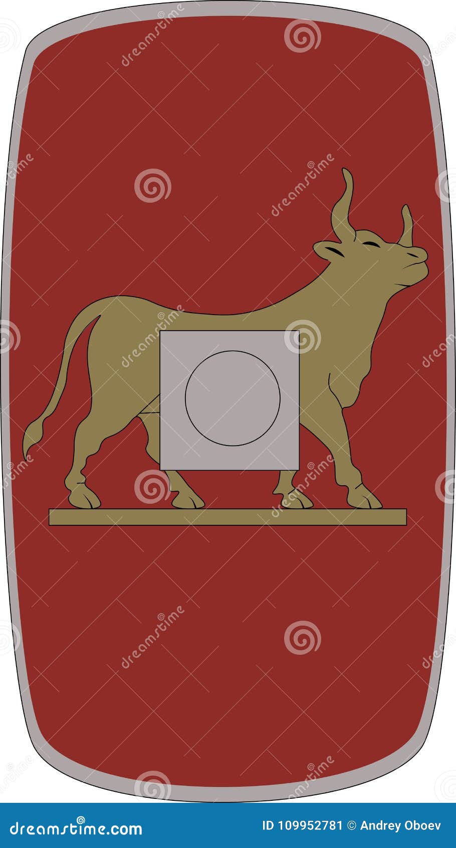 Vector O Protetor De Legio VIII Augusta No Fundo Branco Ilustração do ...