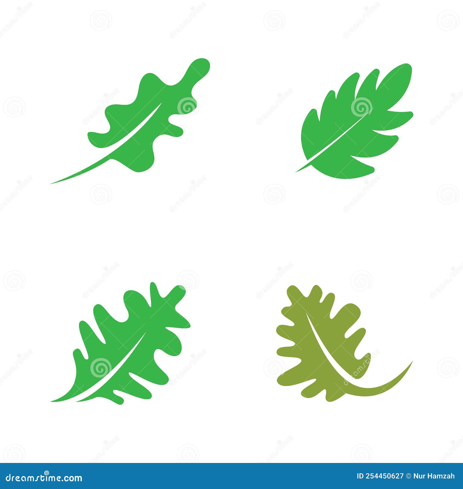 Vector Oak Leaf Logo Template Stock Vector - Illustration of leaf ...
