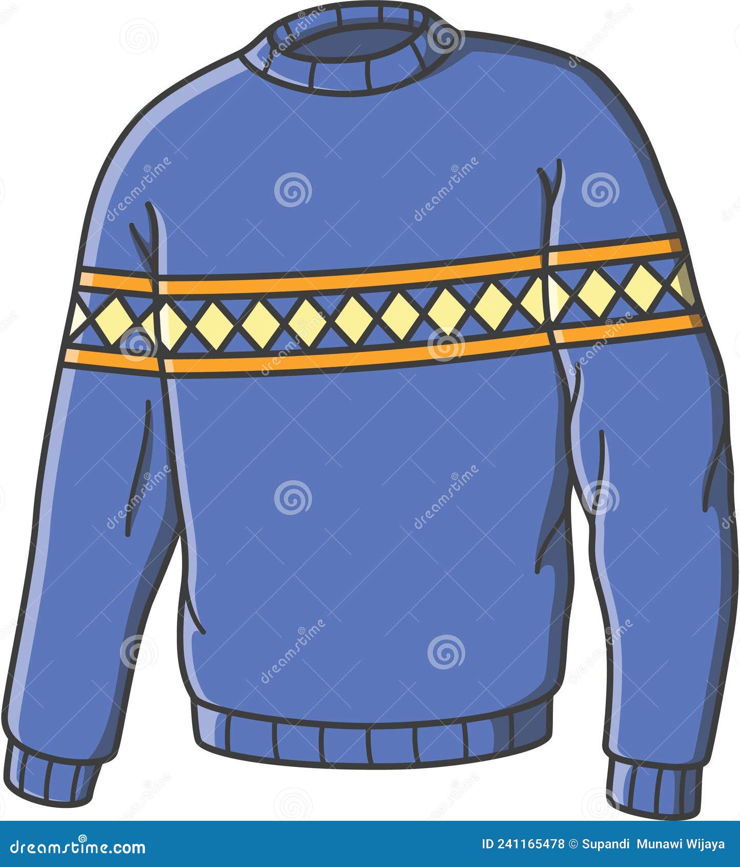 Sweater Vector Object Design Illustration Hand Draw Stock Vector ...