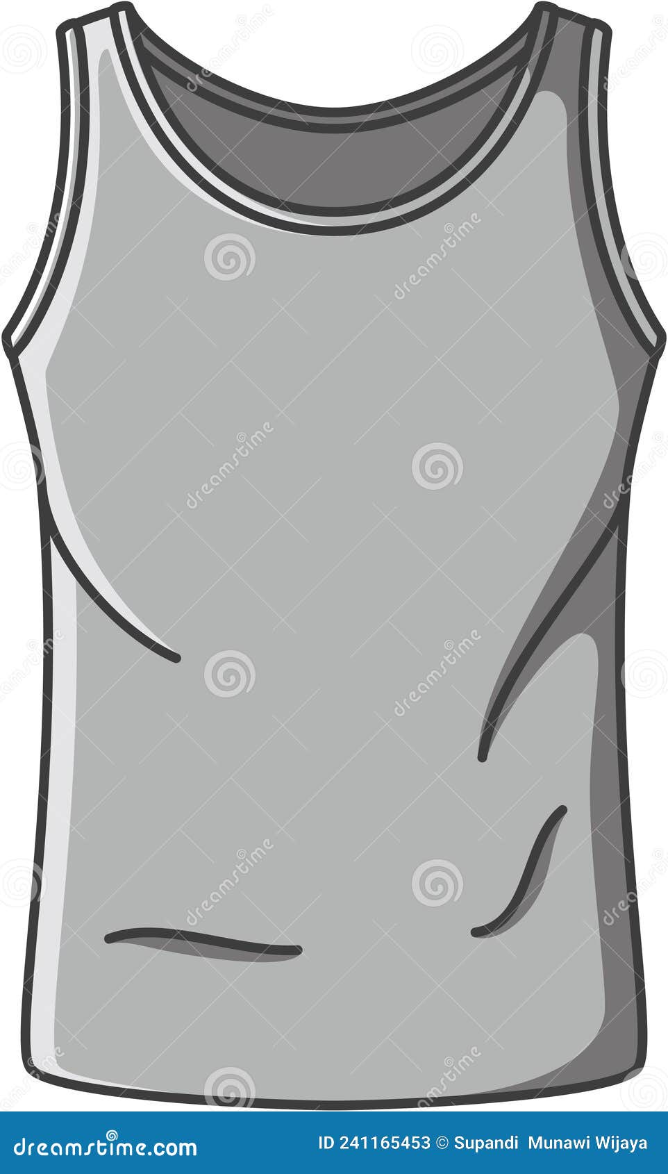 Undershirt Vector Object Design Illustration Hand Draw Stock Vector ...