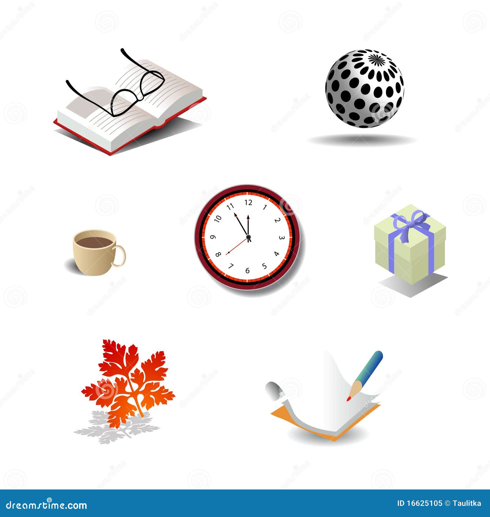 Vector Objects on a White Background Stock Vector - Illustration of ...