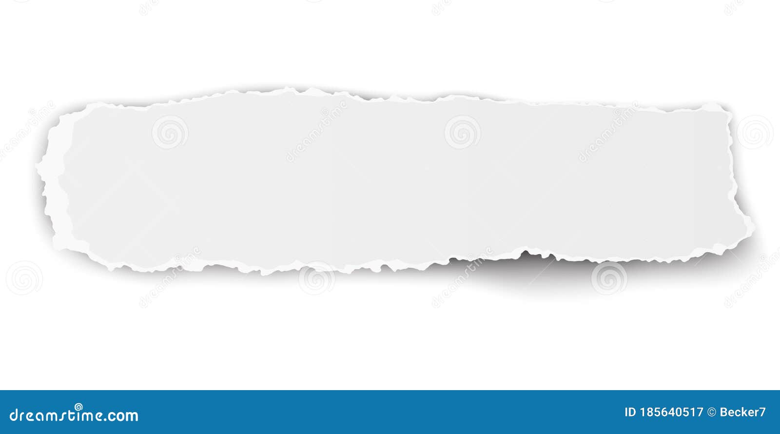 Oblong Isolated White Sticky Paper Piece With Two Folded Lower Corners ...