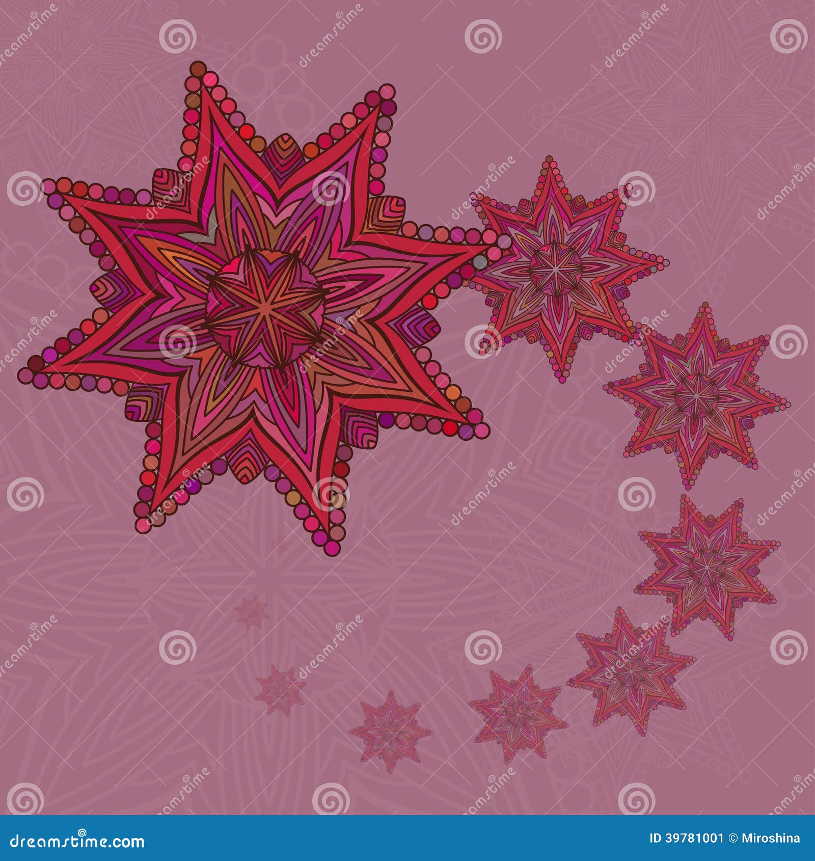 Vector Octagonal Stars Pattern Stock Vector - Illustration of symbol ...