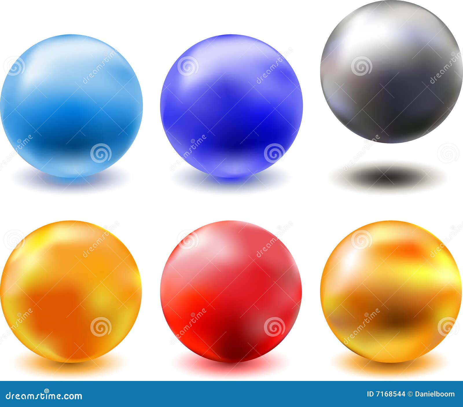 Vector Off Metallic - Chrome - Glass Spheres Stock Vector ...