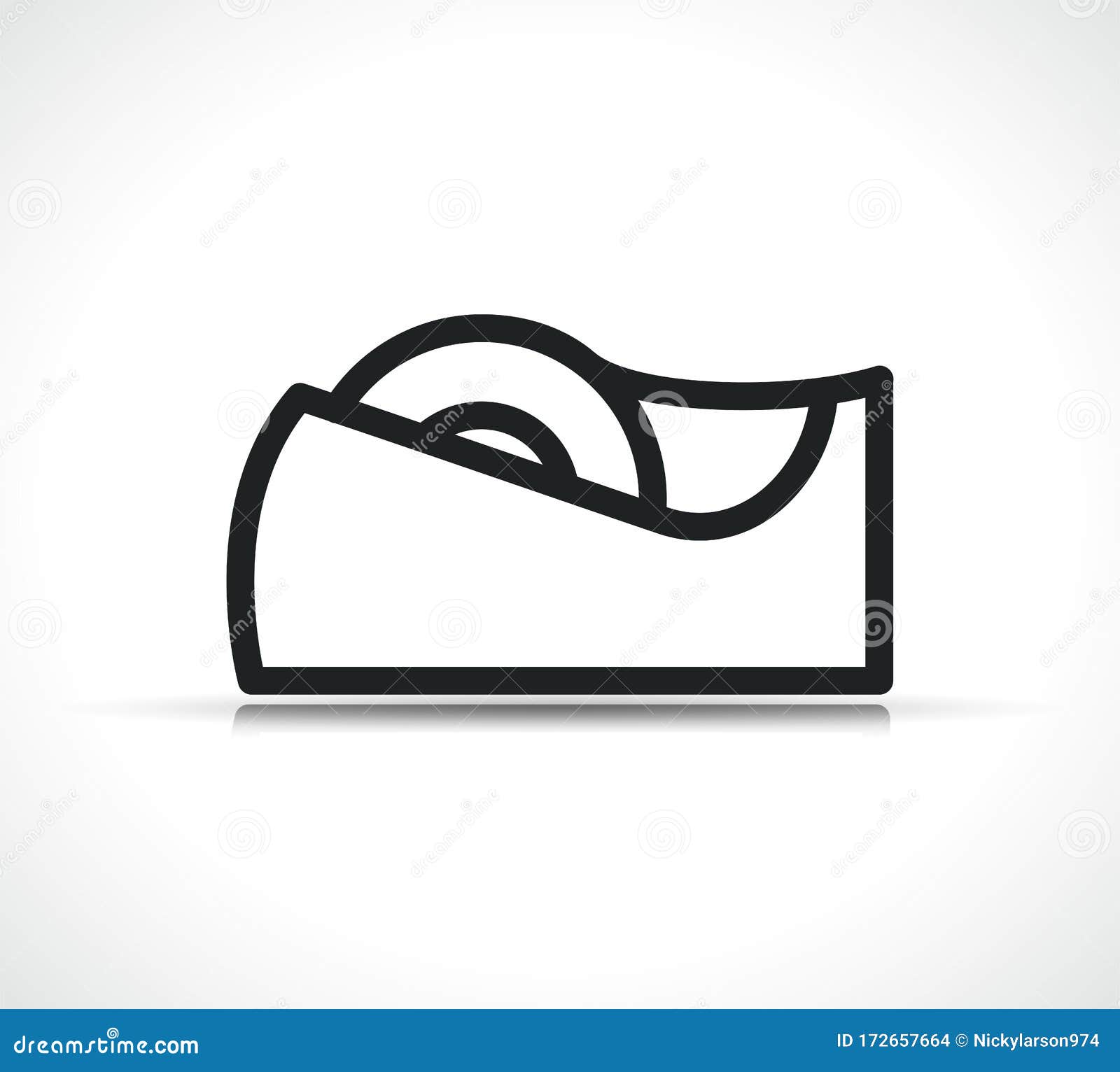 Vector Office Tape Icon Symbol Stock Vector - Illustration of adhesive ...