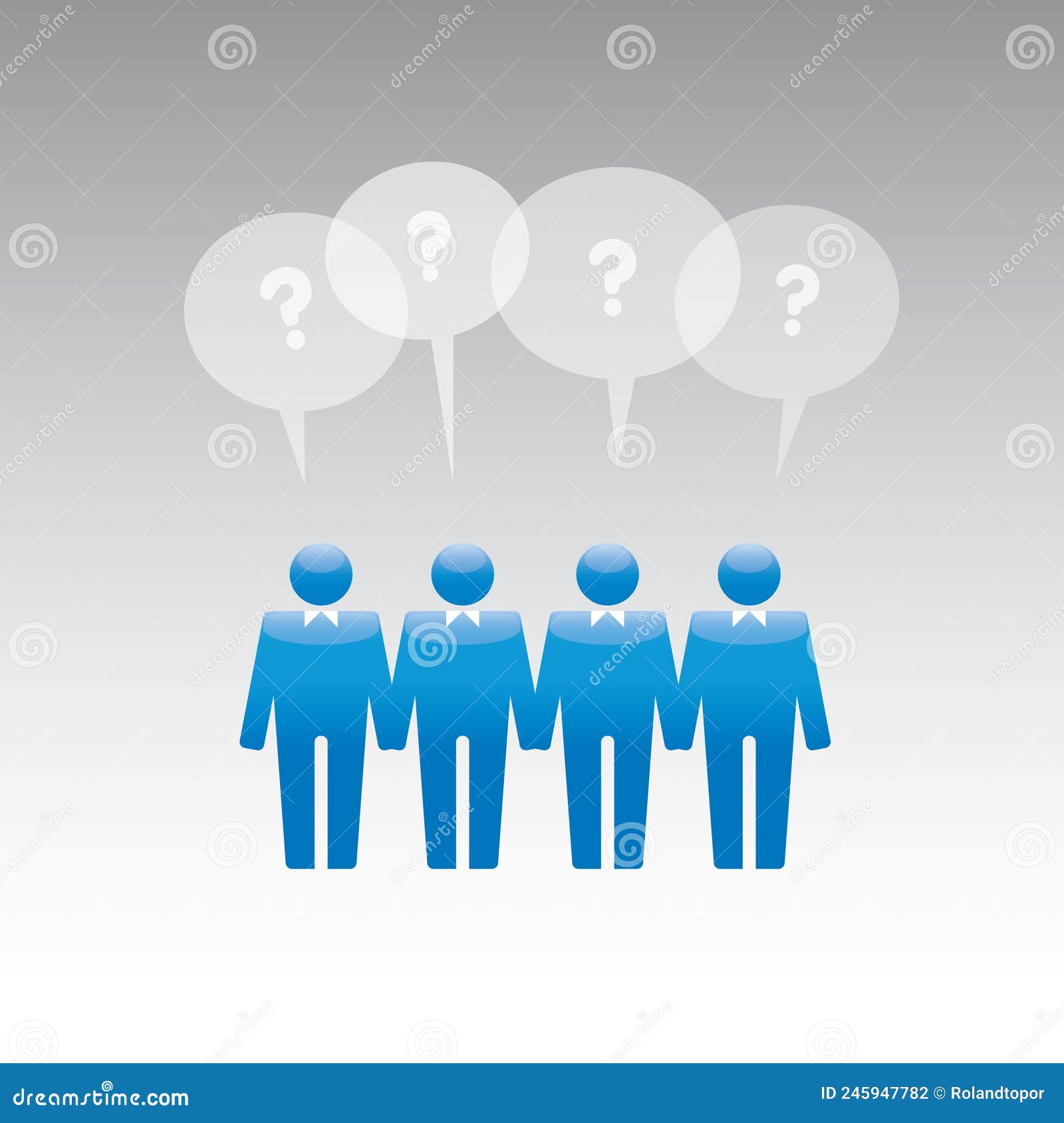 Vector Office Team. Blue People. EPS. Stock Vector - Illustration of ...