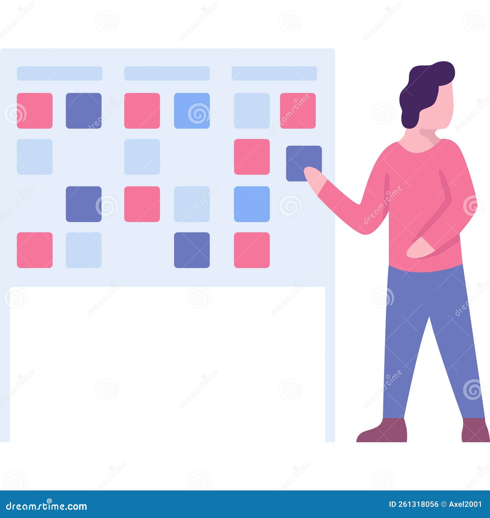 Vector it Office Worker Icon Business Online Stock Vector ...