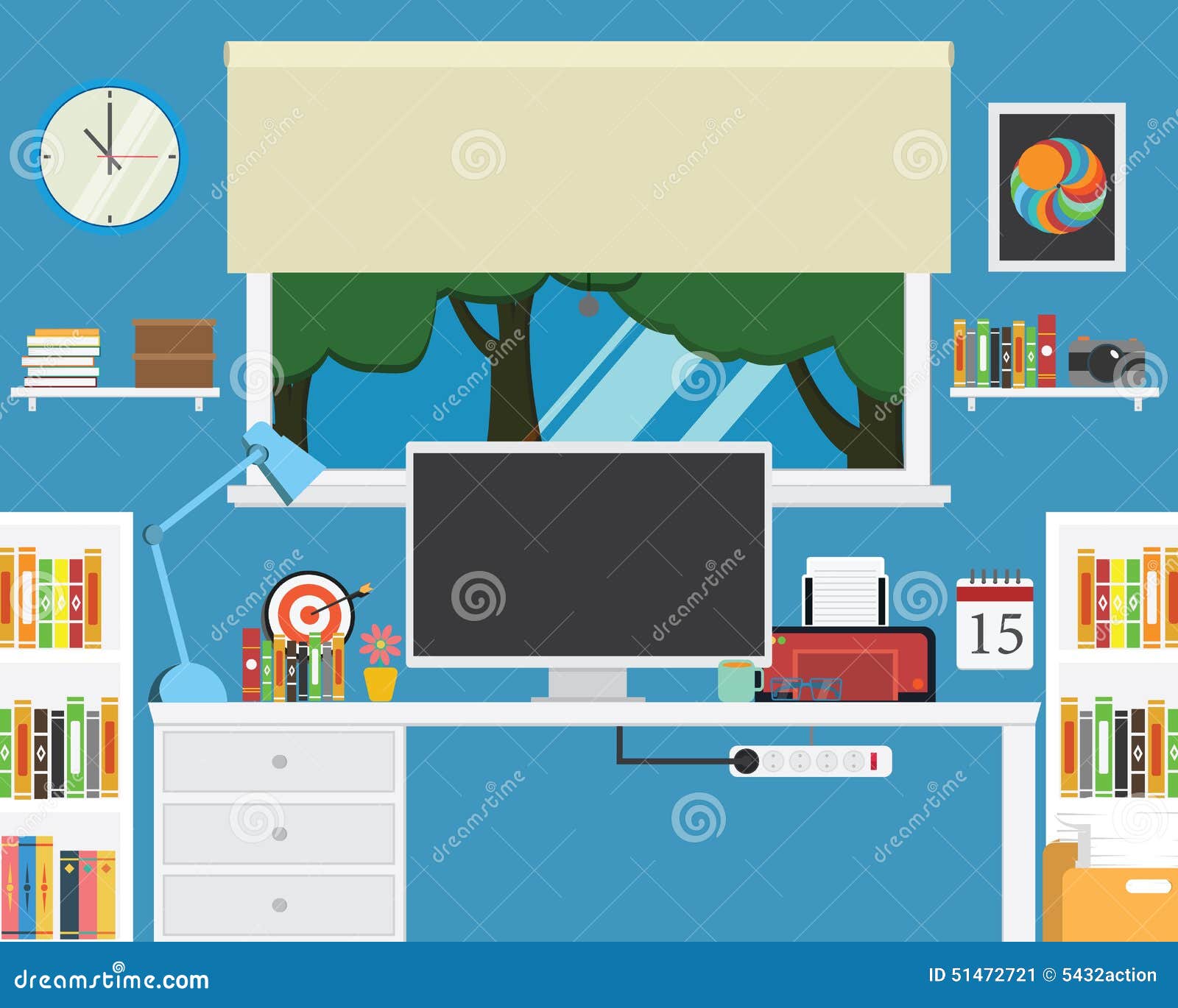 Workstation Cartoons, Illustrations & Vector Stock Images - 57312 ...