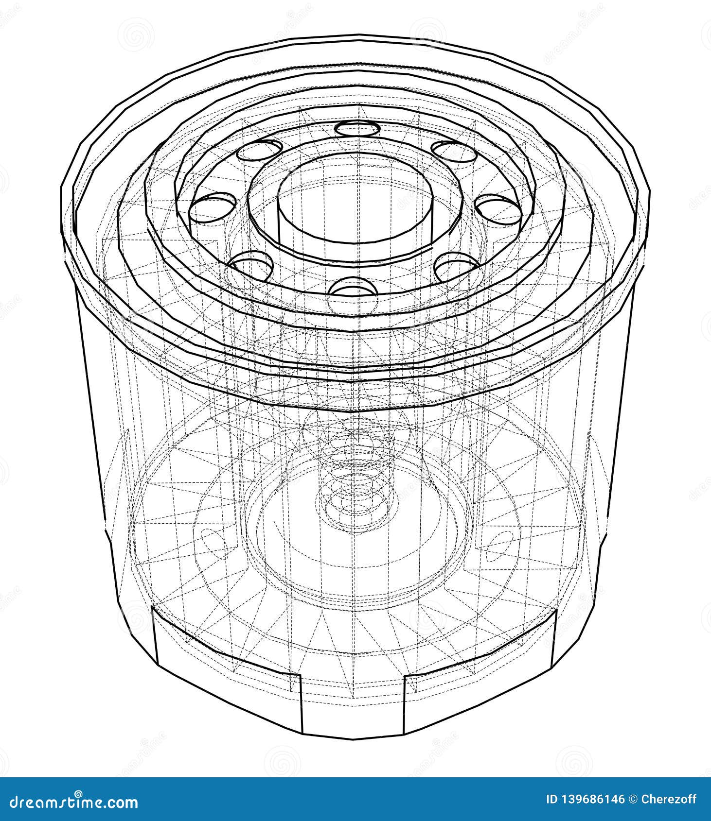 Vector oil filter concept stock vector. Illustration of object - 139686146