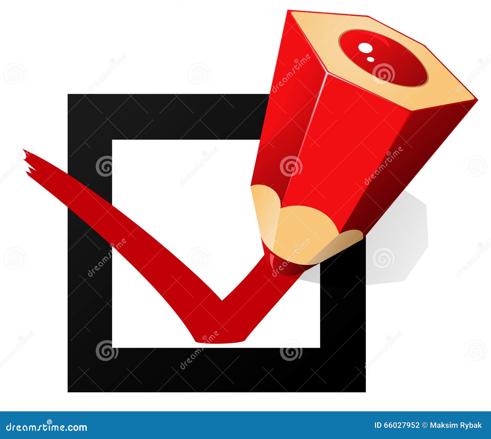 Pencil And Tick Mark With Bubbles Royalty-Free Stock Photo ...