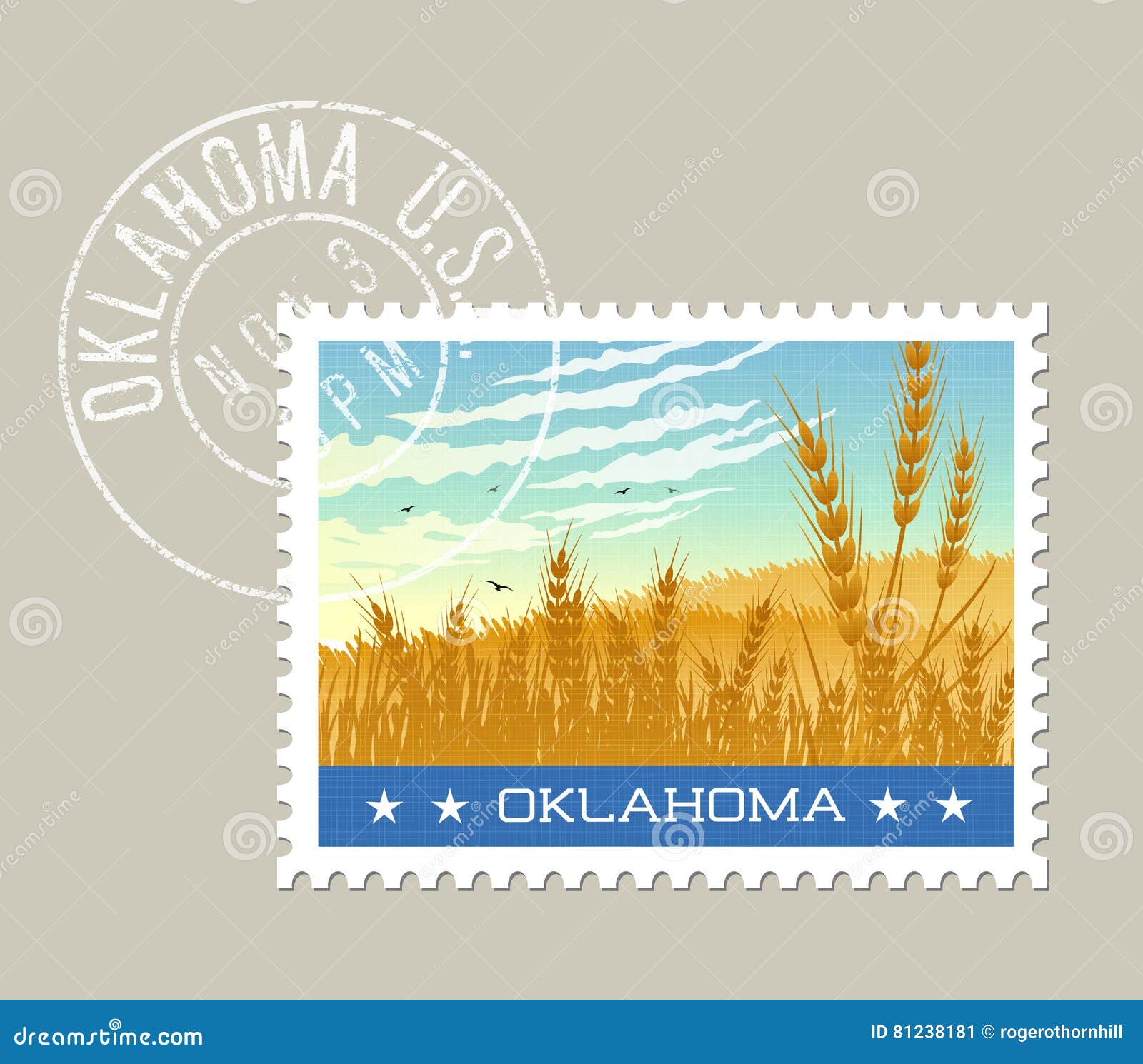 Oklahoma Map. Cartoon Vector | CartoonDealer.com #156621281