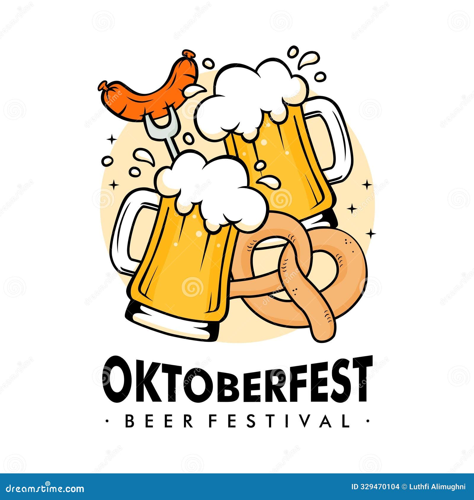 Oktoberfest Banner Design. Beer Fest In October Logo. German Festival ...