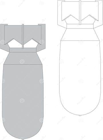 Vector of an Old Bomb Explosive Device Stock Vector - Illustration of ...