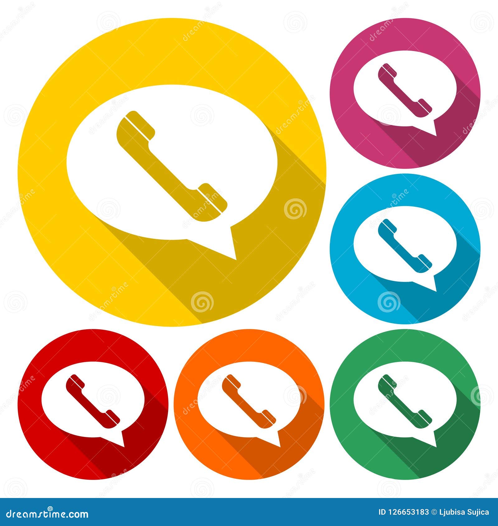 Vector old phone icons stock vector. Illustration of antique - 126653183