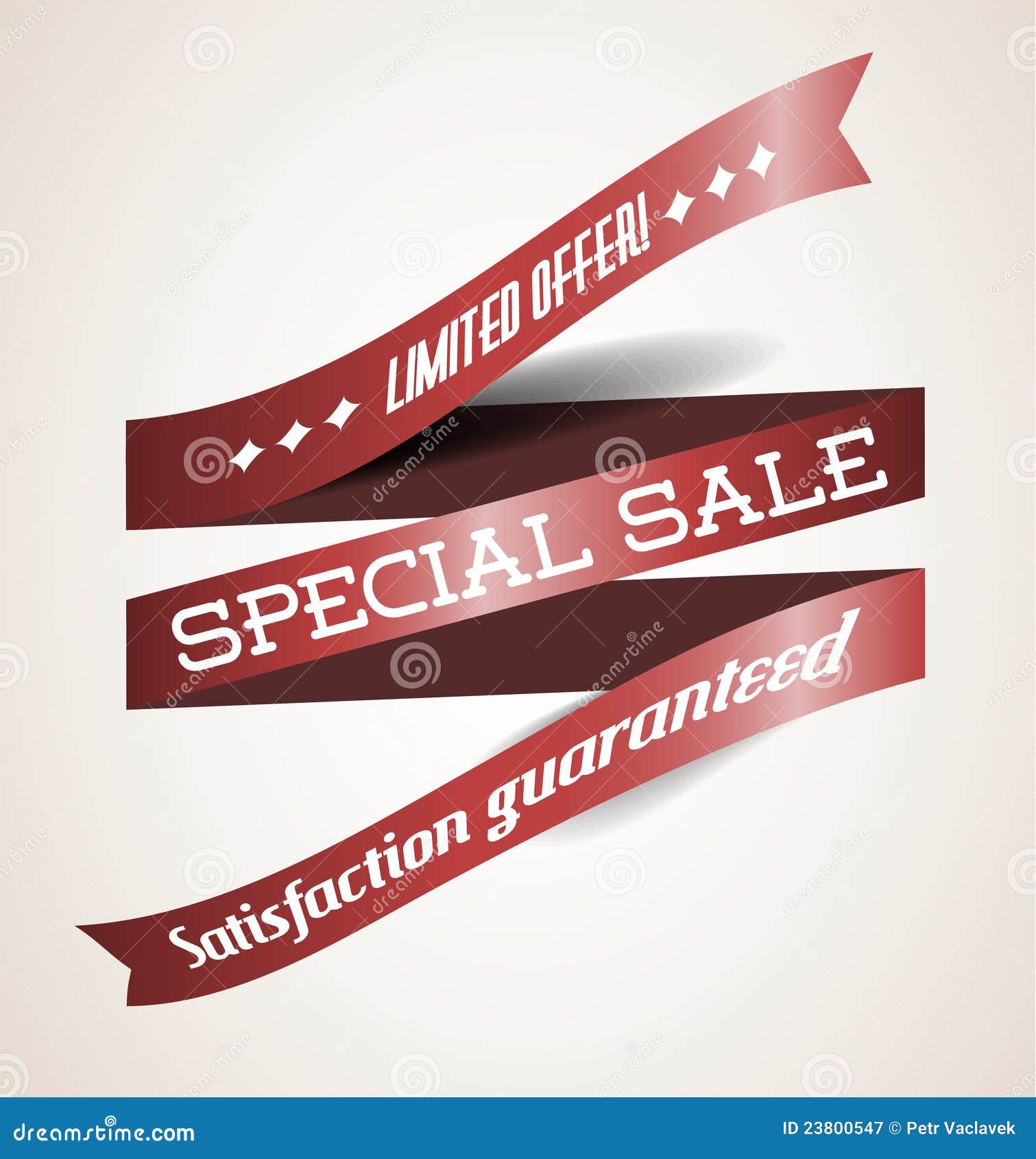 Vector Old Red Retro Ribbon Stock Vector - Illustration of shape, paper ...