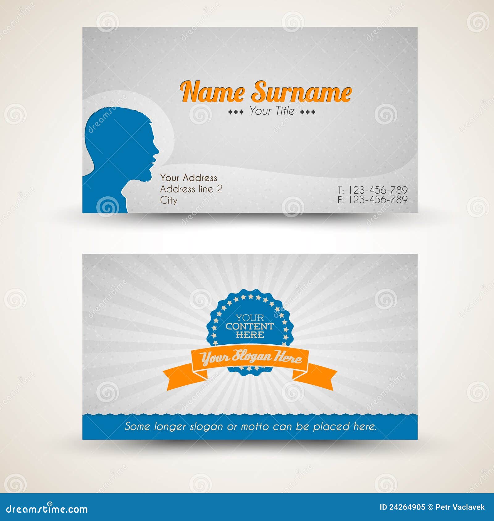 Vector Old-style Retro Vintage Business Card Stock Illustration ...