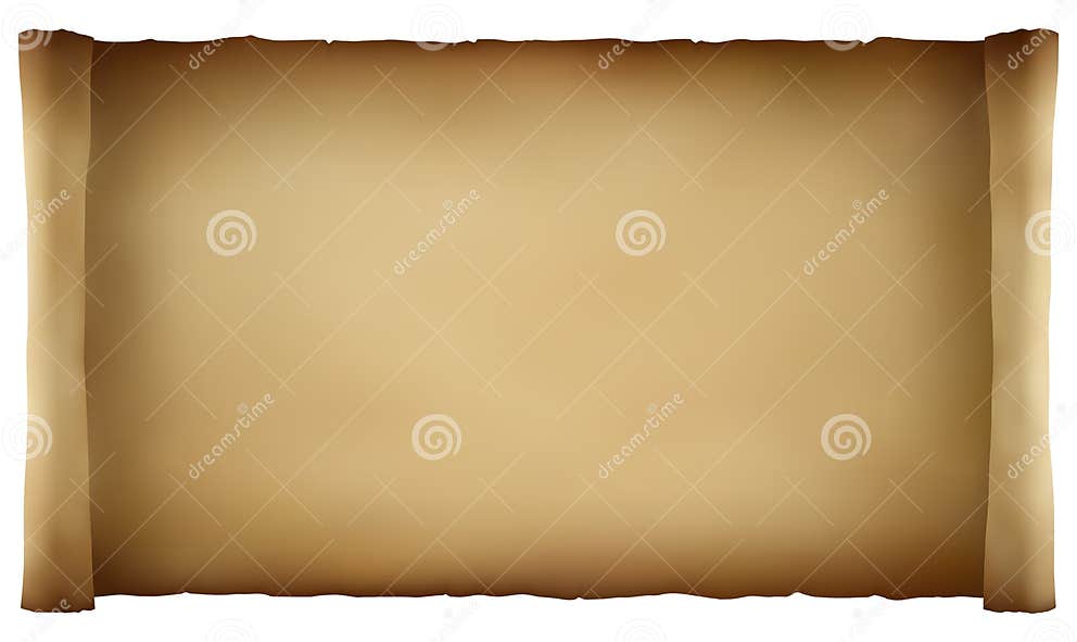 Vector Old Unrolled Paper Scroll Stock Vector - Illustration of ...