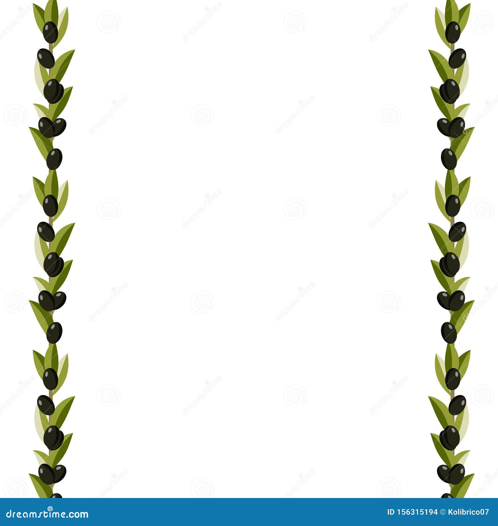 Vector Olive Frame for Design Stock Vector - Illustration of holiday ...