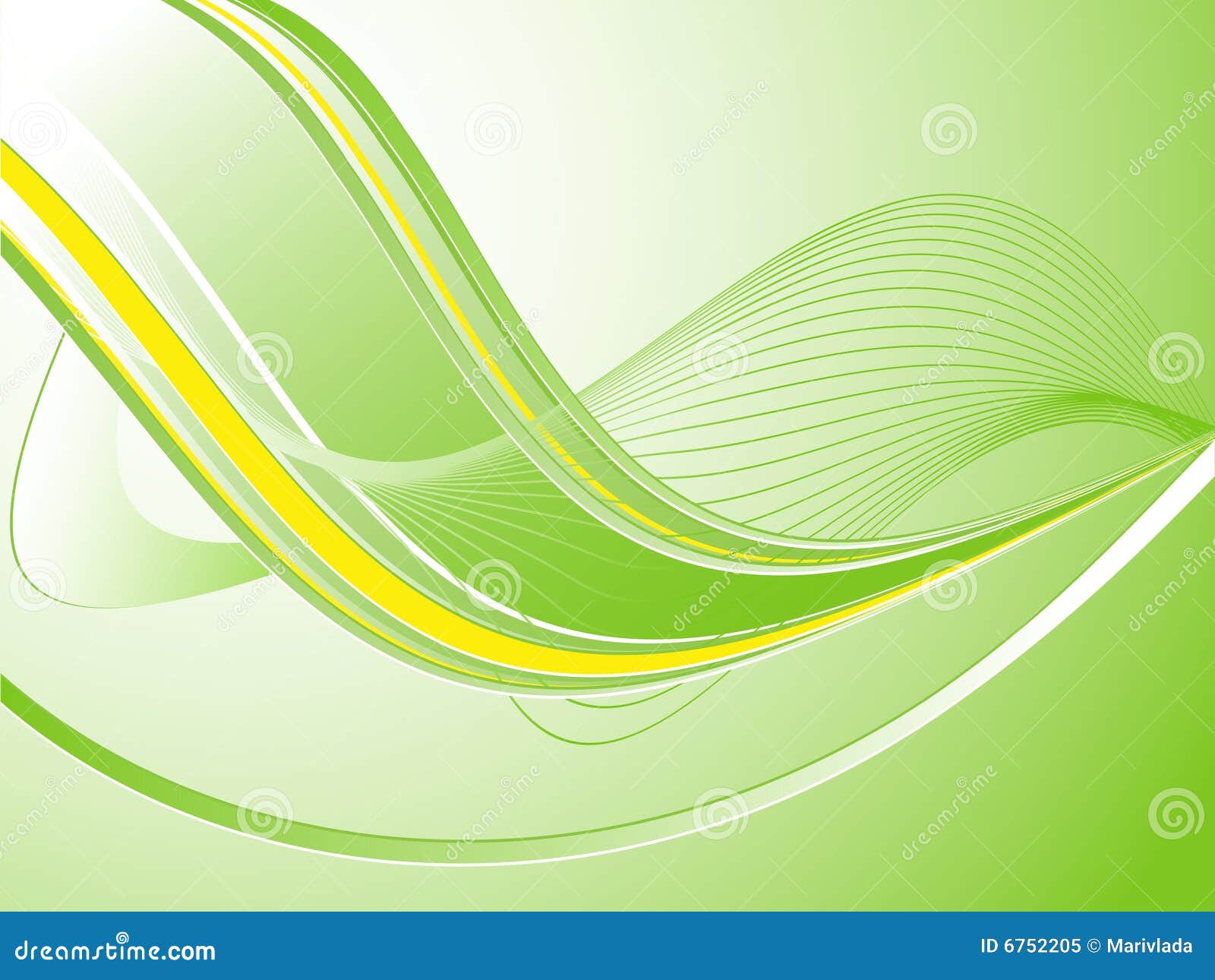 Vector Ondulado Abstracto Verde Ilustración del Vector - Ilustración de ...