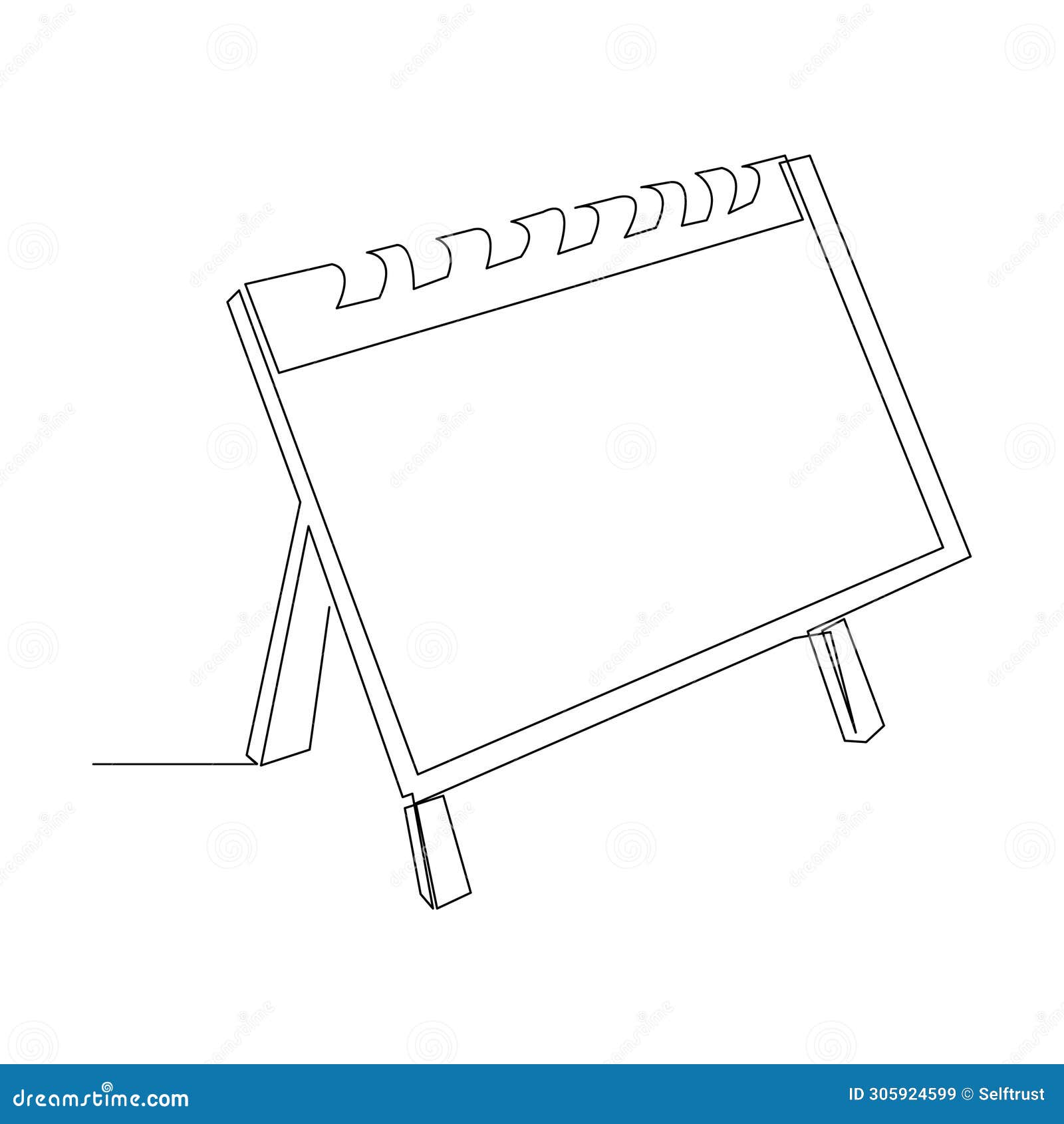 Vector in One Continuous Line Drawing of Table Calendar Outline Art ...