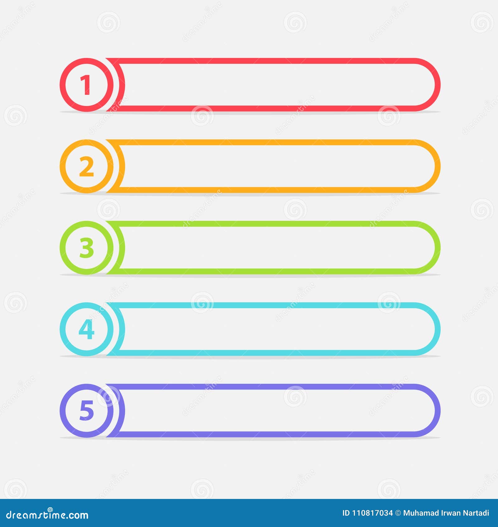 5 Steps In Progress Arrow Template Infographic Design Template With 5 ...