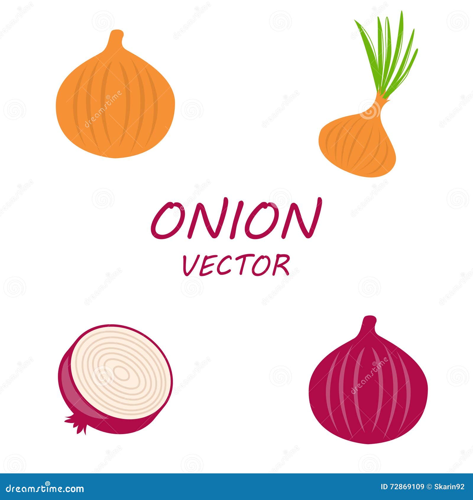 Vector Onion icons set stock illustration. Illustration of icon - 72869109