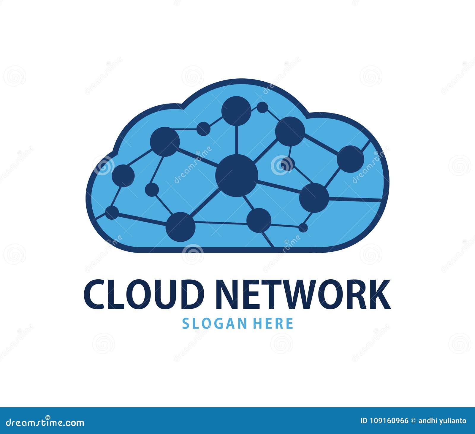 Vector Global Network Cloud Online Cloud Storage Logo Design Stock ...