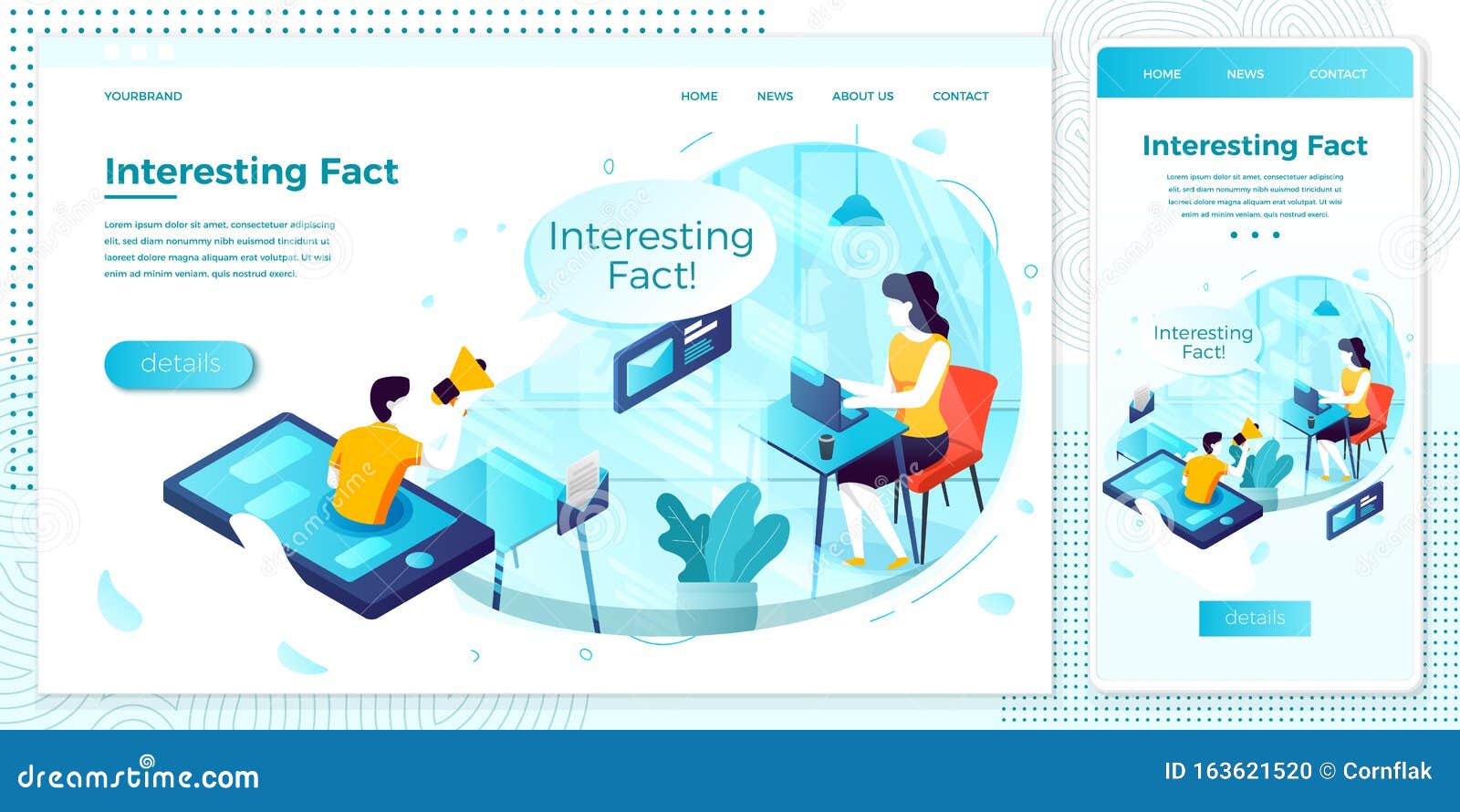 Vector Fun Fact Speech Bubble. Concept Illustration. Funny Fact ...