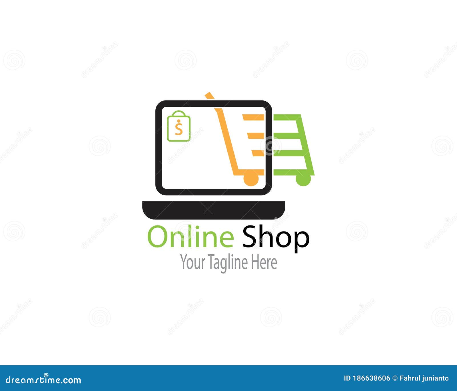 Vector - Online Shop Logo Design Vector Icon. Shopping Logo Design ...