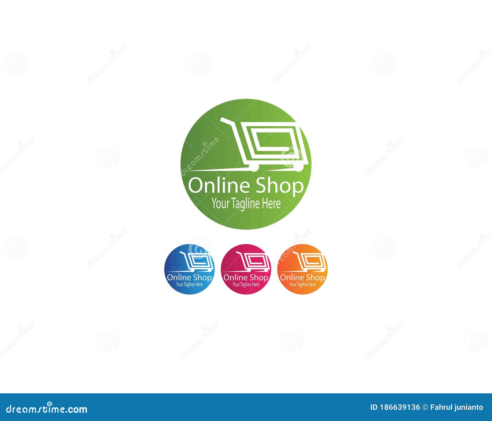 Vector - Online Shop Logo Design Vector Icon. Shopping Logo Design ...