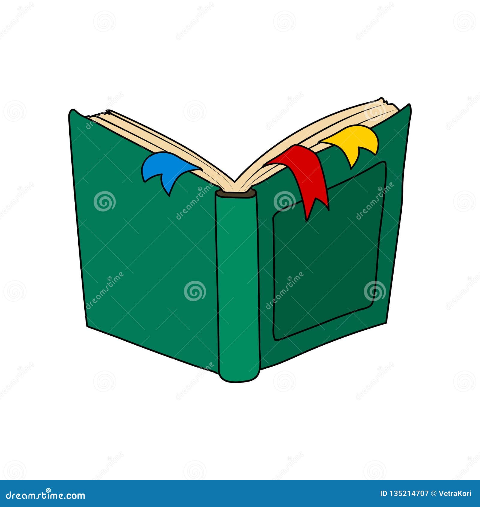 Vector Open Boek Fairytale Verhaal Vector Illustratie - Illustration of ...