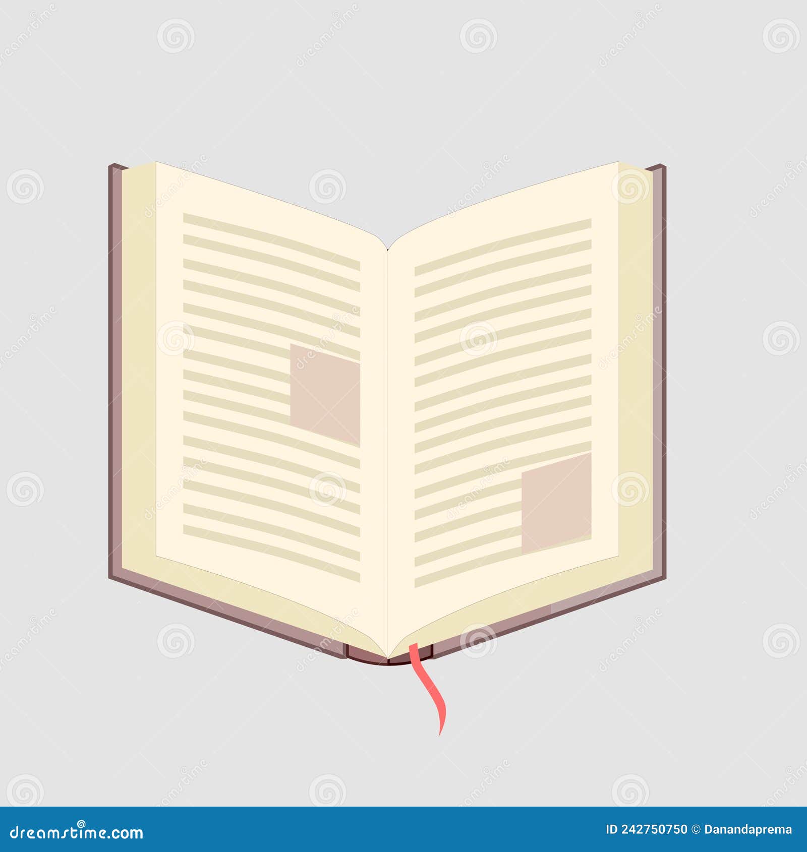 Vector open book design stock vector. Illustration of cover - 242750750