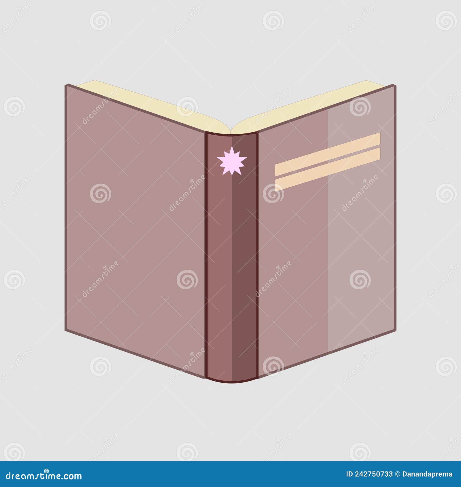 Vector open book design stock vector. Illustration of knowledge - 242750733