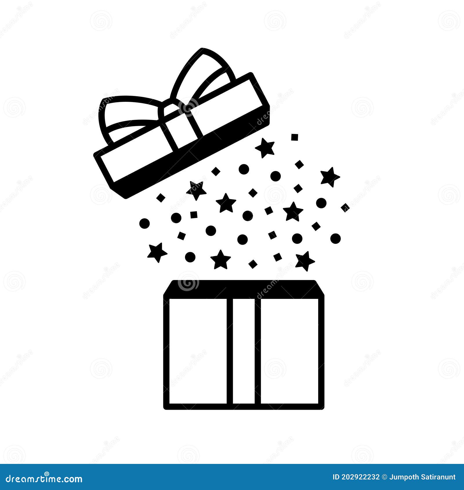 Flat Box Outline Clipart