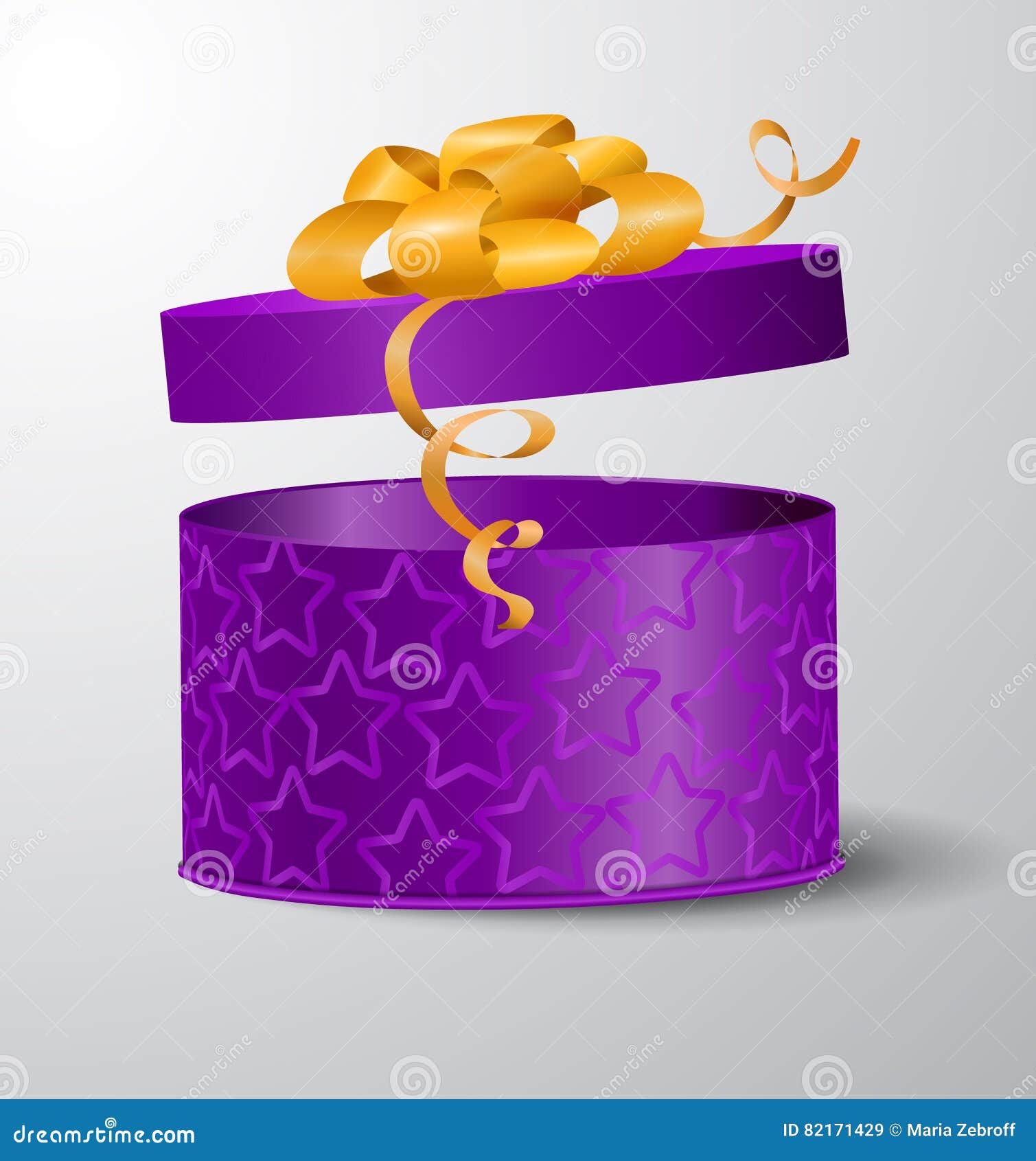 Vector Open Gift Box Illustration Stock Vector - Illustration of ...