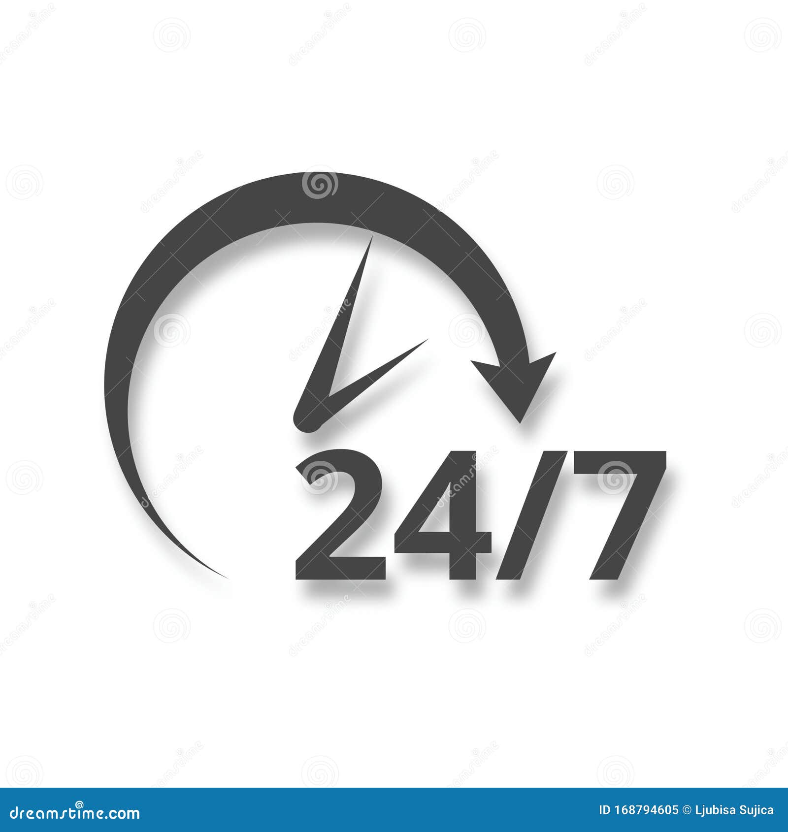 Vector open hours icon stock vector. Illustration of open - 168794605