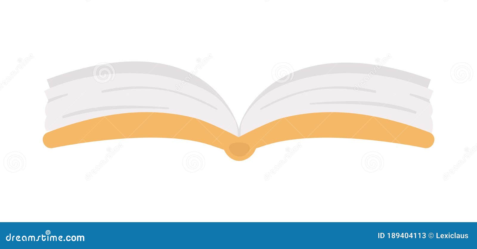 Vector Opened Book, Front View. Stock Vector - Illustration of reading ...