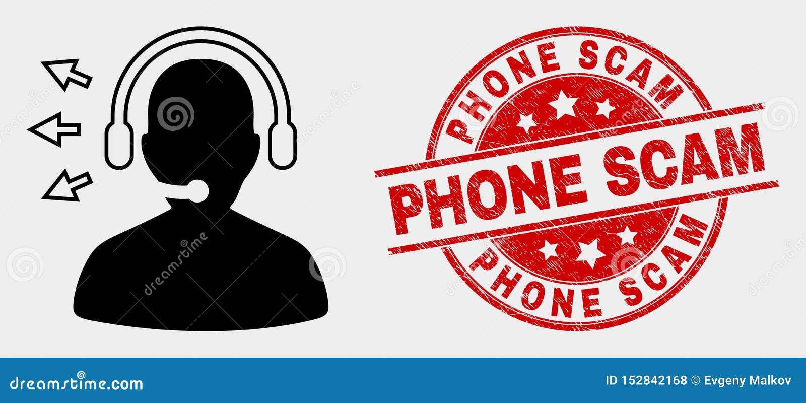 Vector Operator Talk Icon and Distress Phone Scam Stamp Seal Stock ...