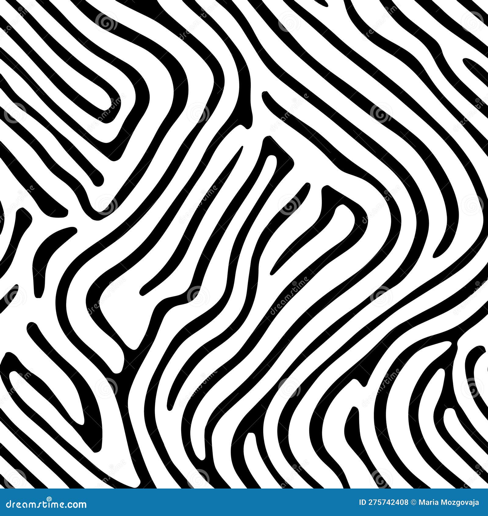 Vector Optical Illusion Black and White Seamless Pattern Stock Vector ...