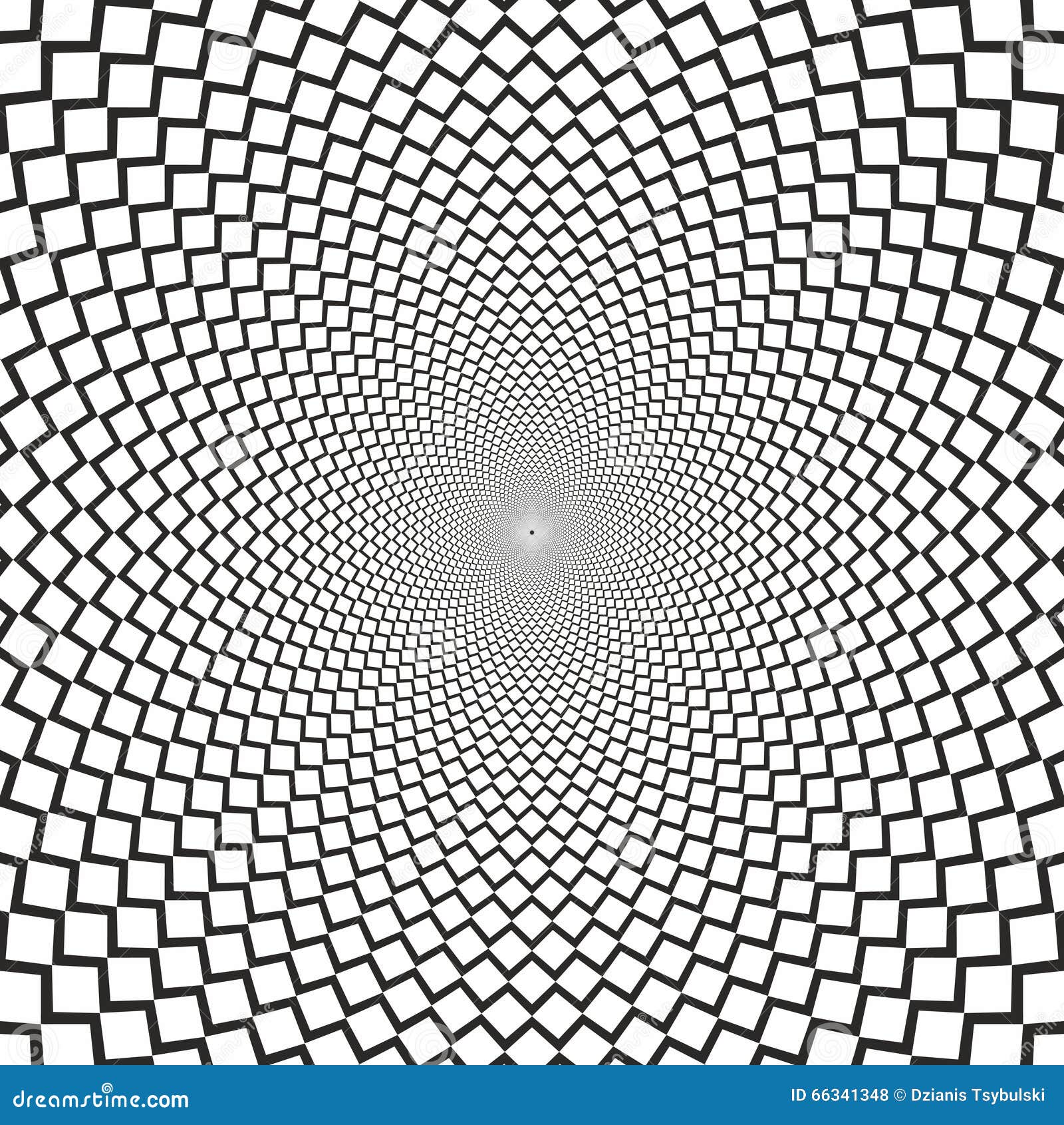 Vector Optical Illusion Sharp Lines Black and White Background Stock ...
