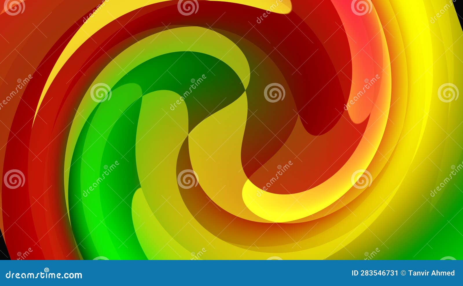 Vector Optical Illusion, Twisted Abstraction, Background of Colored ...