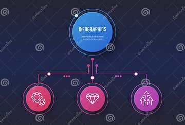 Vector 3 Options Infographic Design, Structure Chart, Stock Vector ...