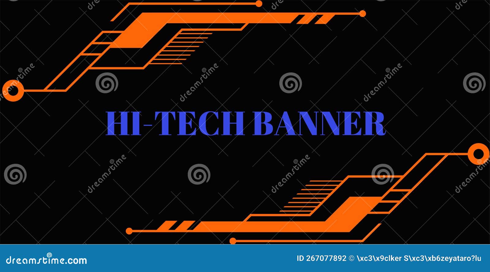 Hi-Tech Banner stock vector. Illustration of presentation - 267077892