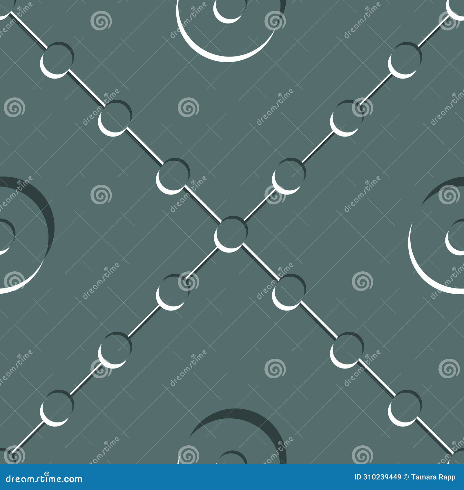 Vector Orange Seamless Pattern Background: Diagonal Rivets. Stock ...