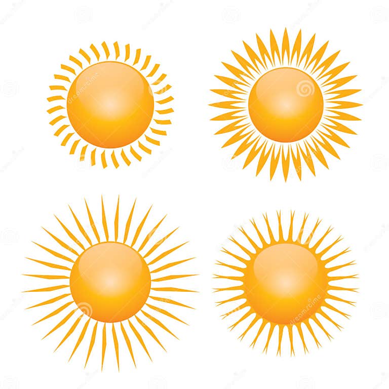 Vector Yellow Smile Symbol Sun. Stock Vector - Illustration of graphic ...